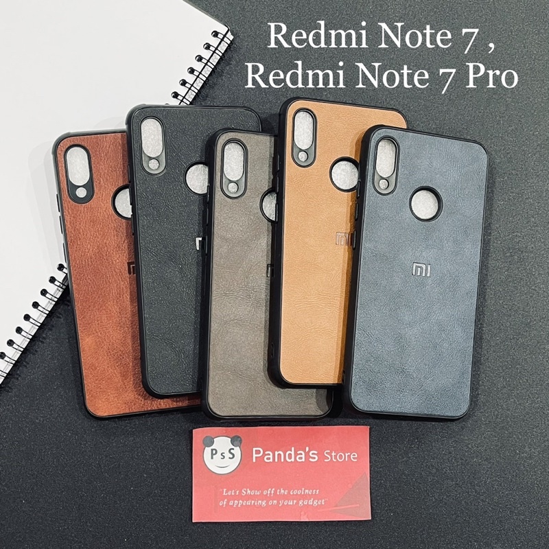 Jual Leather Case Redmi Note 7/ Note 7 Pro Softcase Kulit Elegan Casing ...