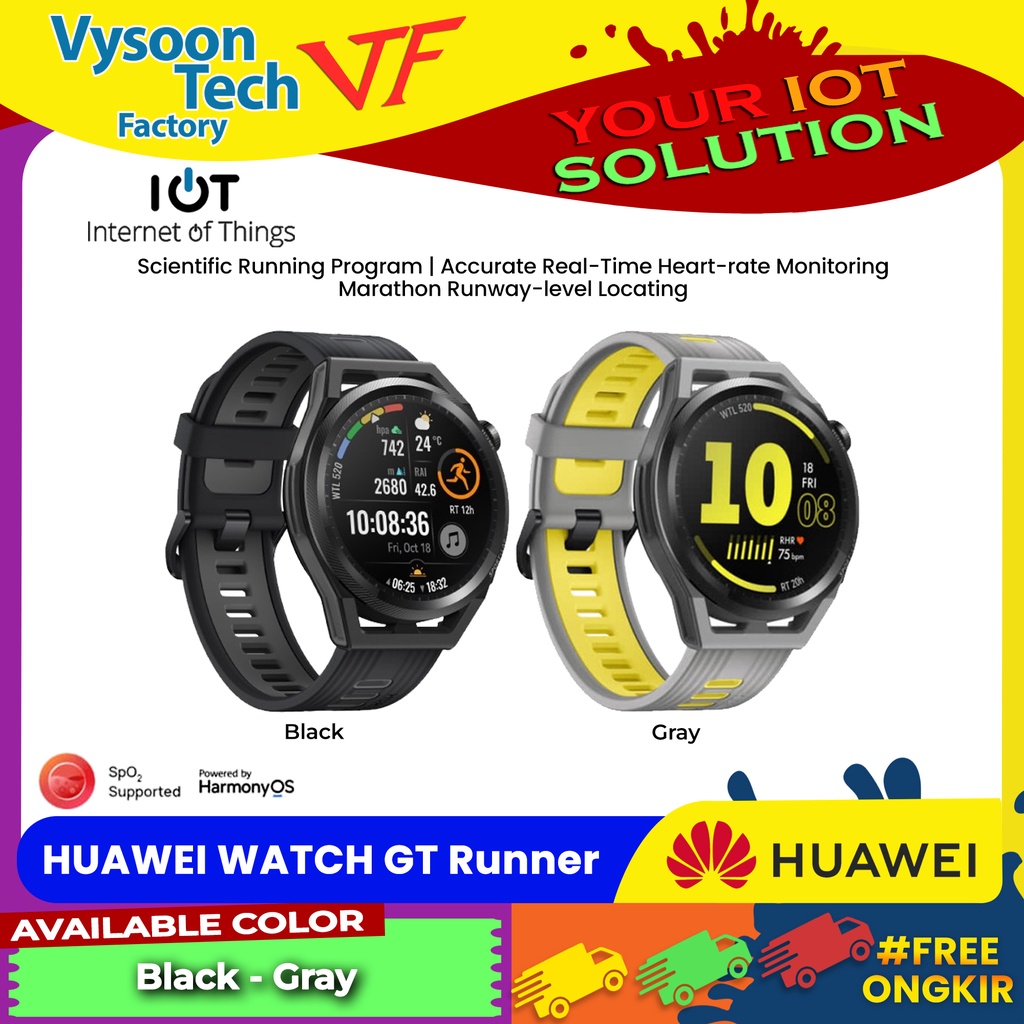 Jual Huawei Watch GT Runner Smartwatch 46mm Original Resmi | Shopee ...
