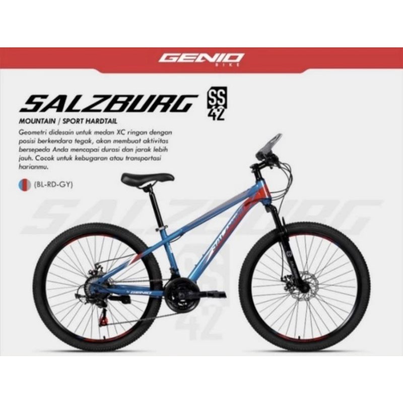 Jual Sepeda Gunung MTB GENIO SALZBURG SS 42 Ukuran 26 Inch | Shopee ...