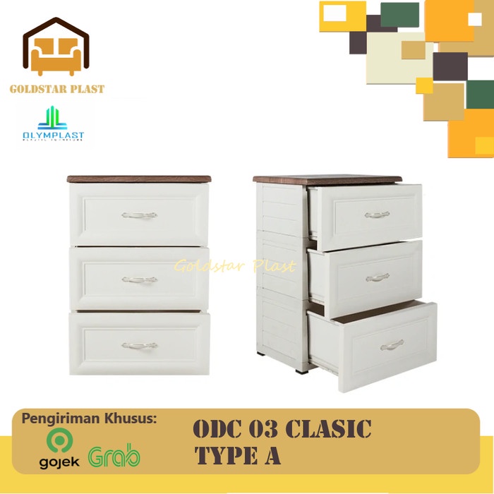 Jual Storage Olymplast Drawer 3 Susun/Laci Laci Olymplast/Odc 03 Clasic ...