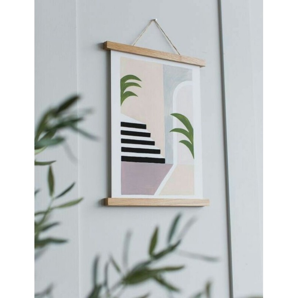 Jual print foto/poster di bahan canvas + frame gantung kayu - ukuran A4 ...