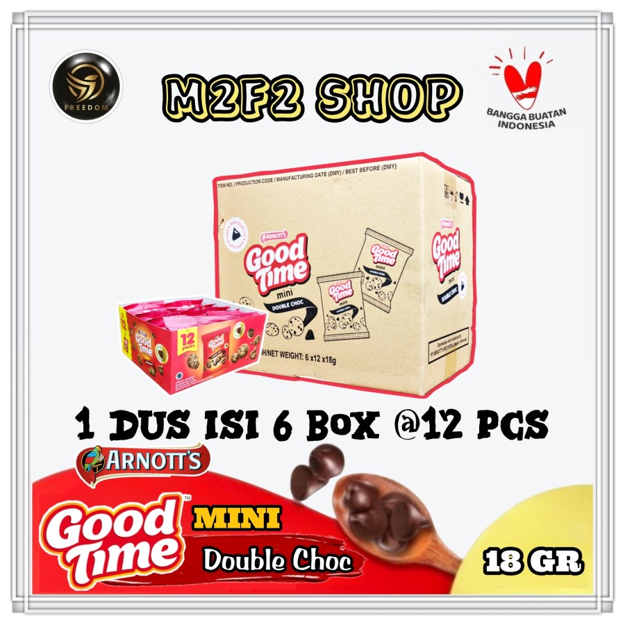Jual Good Time MINI Double Choco Cips Cookies Kukis Cokelat 18 gr ...