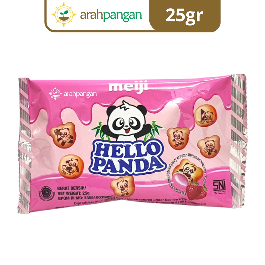 Jual Hello Panda Meiji Strawberry Sachet 25gr | Shopee Indonesia
