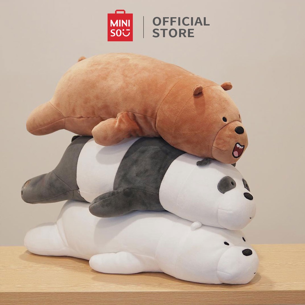 Jual MINISO Boneka Tidur We Bare Bears Boneka Lucu Anak Mainan Tidur 54cm Bear Boneka Mewah ...