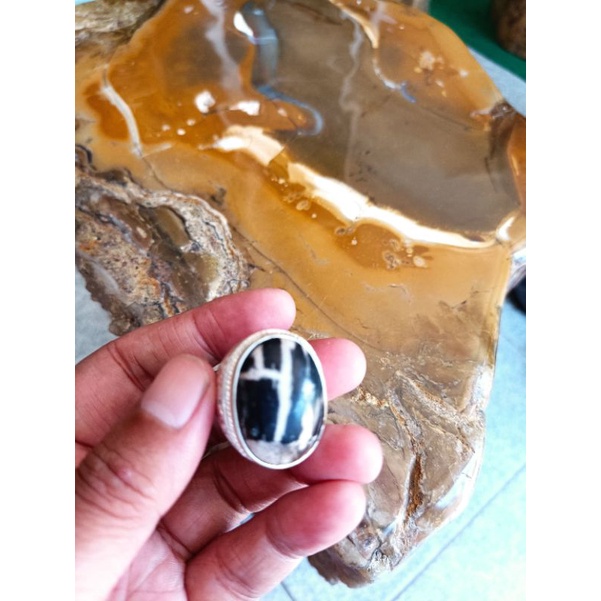 Jual Cincin batu garut posil kayu gambar | Shopee Indonesia