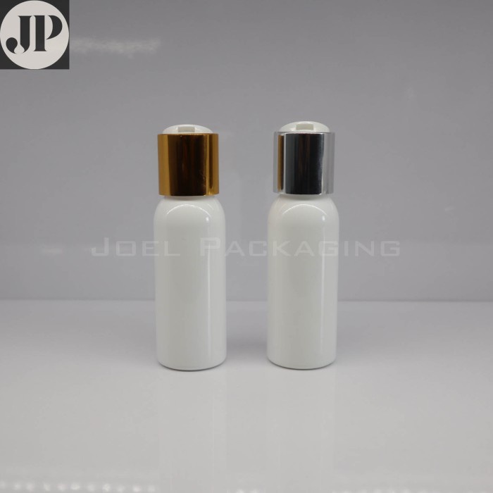 Jual BOTOL 60ML PUTIH PRESSTOP SILVER GOLD 60 ML WHITE PRESSTOP DISCTOP ...