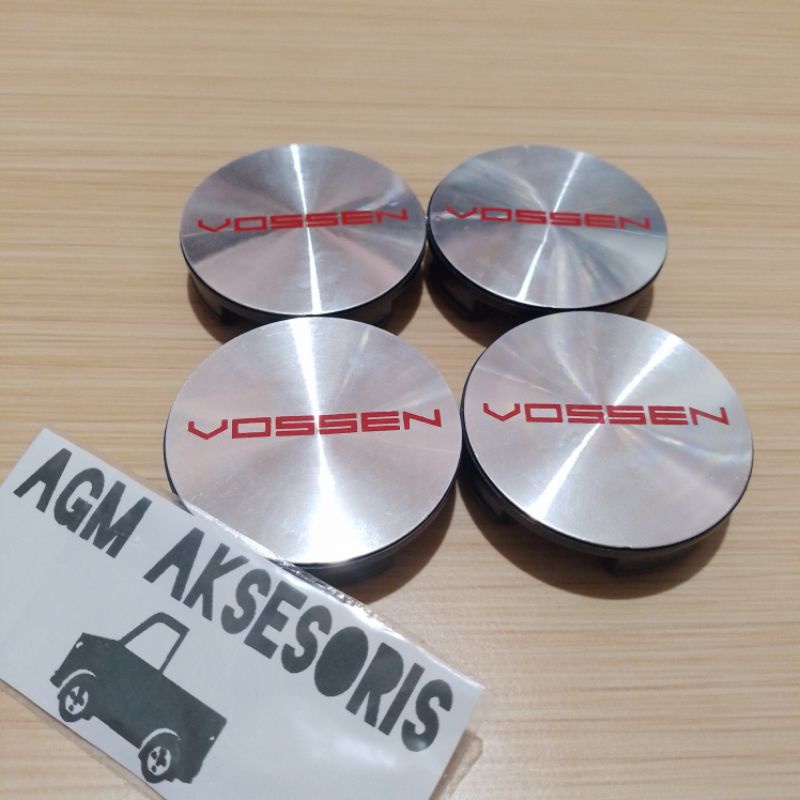 Jual Dop Roda Tutup velg Racing VOSSEN Chrome Diameter 6cm Harga Set ...