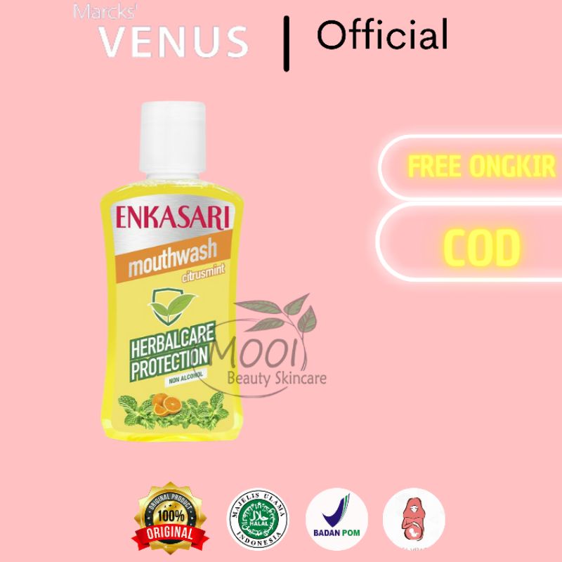 Jual Enkasari MOUTHWASH 100 ML Papermint & Enkasari Siwak | Shopee ...