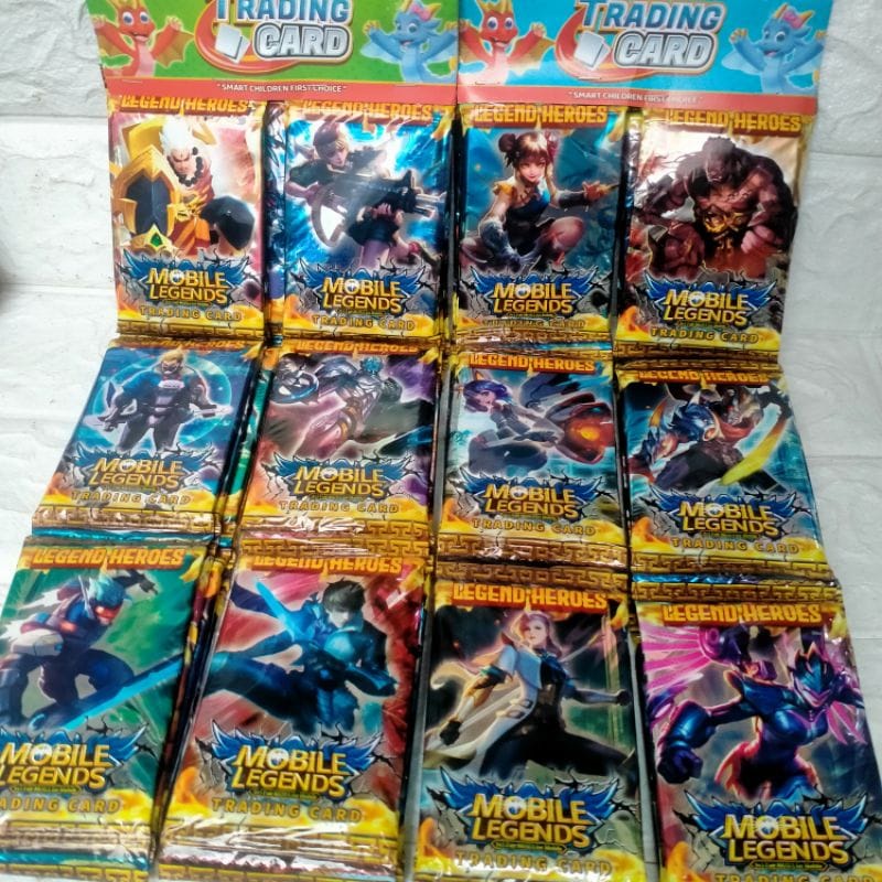 Jual 12 PAK KARTU MOBILE LEGEND GBK (1 PAK ISI 8 LEMBAR ) TRADING CARD ...