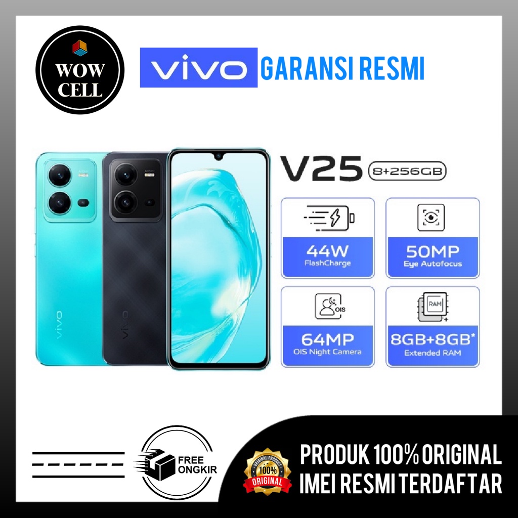Jual VIVO V25 5G 8GB+8GB/256GB GARANSI RESMI VIVO 1 TAHUN | Shopee Indonesia