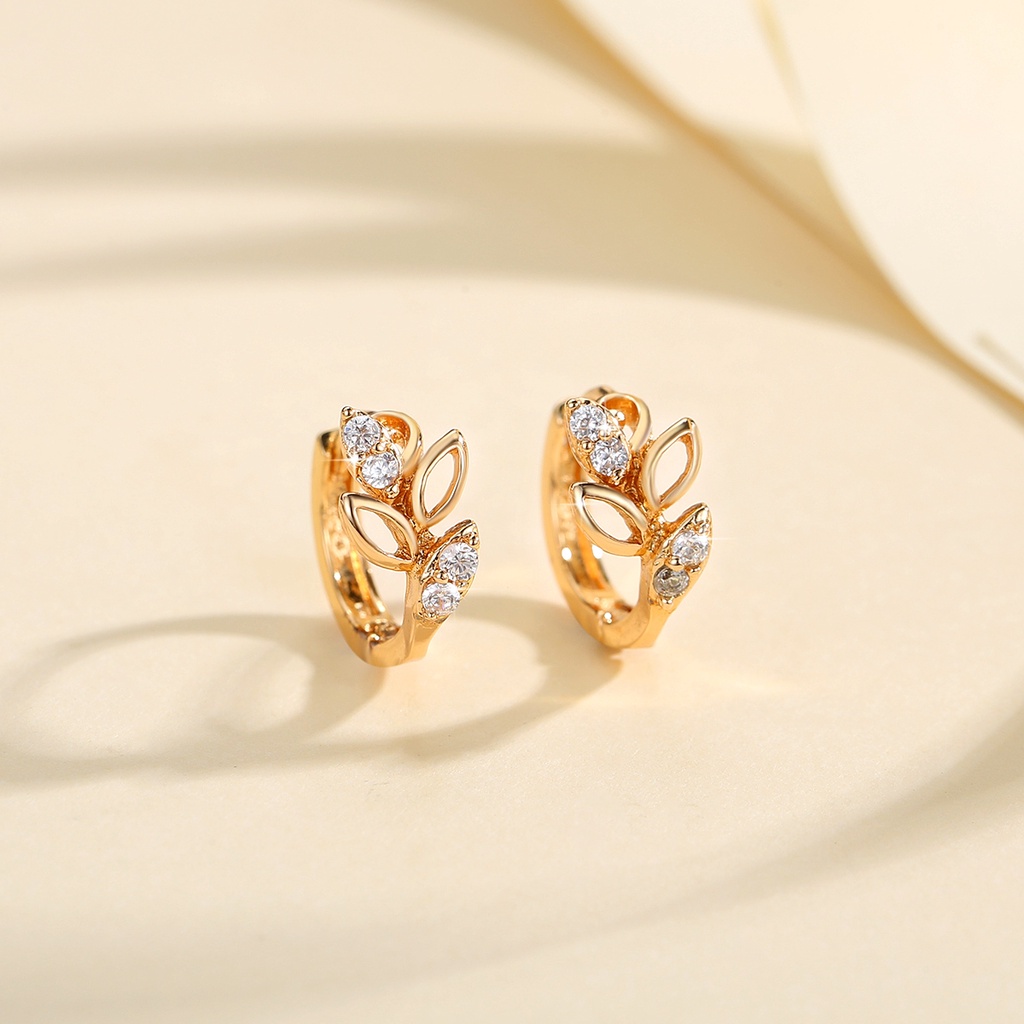 Jual Lanmi Jewelry Anting 18k Lapis Emas Anting Titanium Anti Karat ...