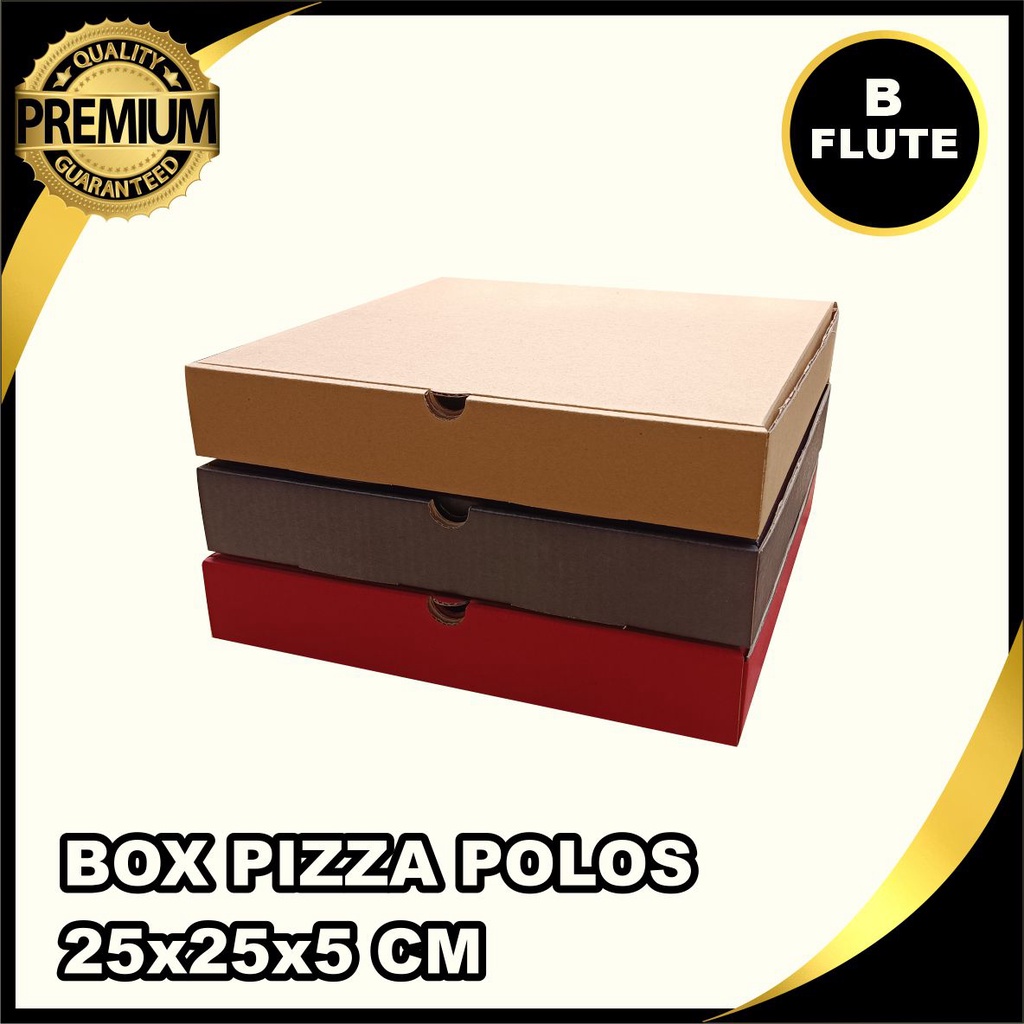 Jual Box pizza polos ukuran 25x25x5 cm Box pizza | box baju | box kue ...