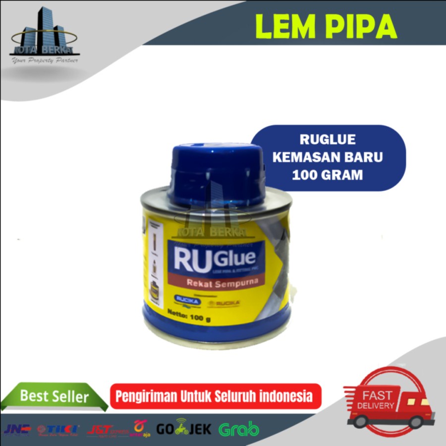 Jual LEM PVC RU GLUE 100Gr / LEM PVC / LEM PIPA | Shopee Indonesia