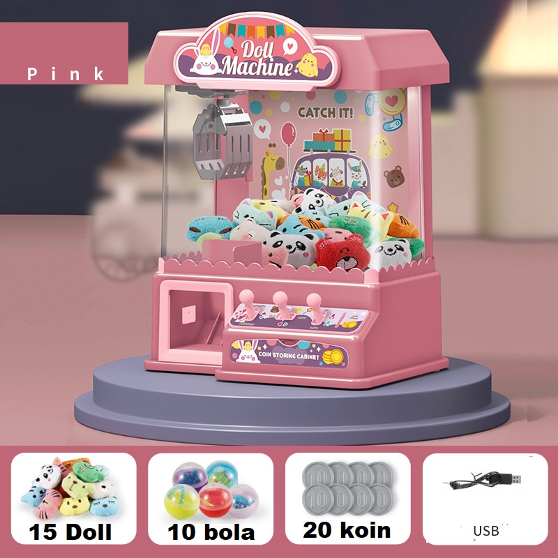 Jual NEW 15 BONEKA - JUMBO CLAW MACHINE - MESIN RUMAH MAINAN ANAK ISI ...