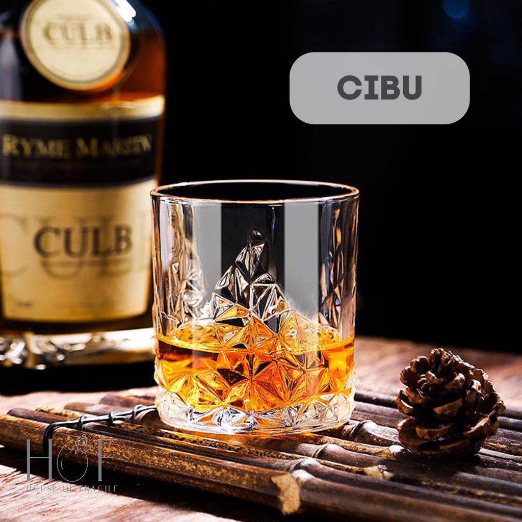 Jual [HOF] CIBU Gelas Kaca Whiskey Estetik - Lowball Aesthetic Whisky ...