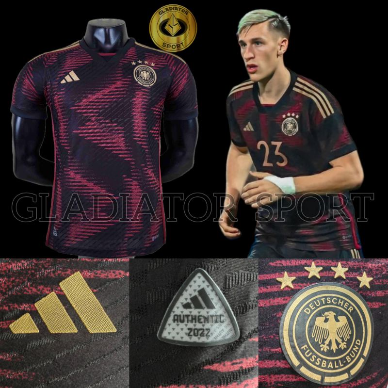 Jual Jersey Jerman Away New Players World Cup 2022 Grade Original | Shopee Indonesia