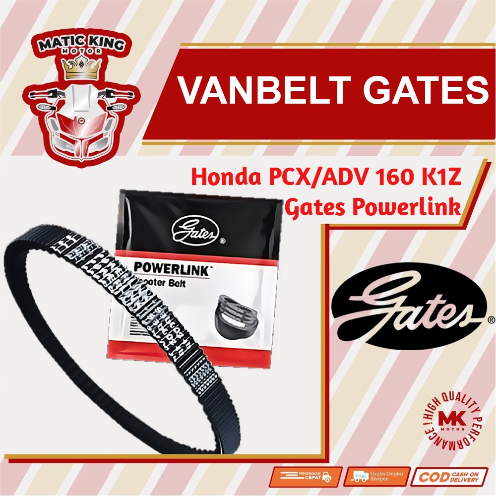 Jual V belt Vanbelt PCX ADV 160 ABS CBS K1Z Gates Powerlink Made in ...