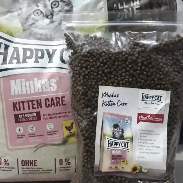 Jual Happy cat food minkas kitten repack 1 kg | Shopee Indonesia