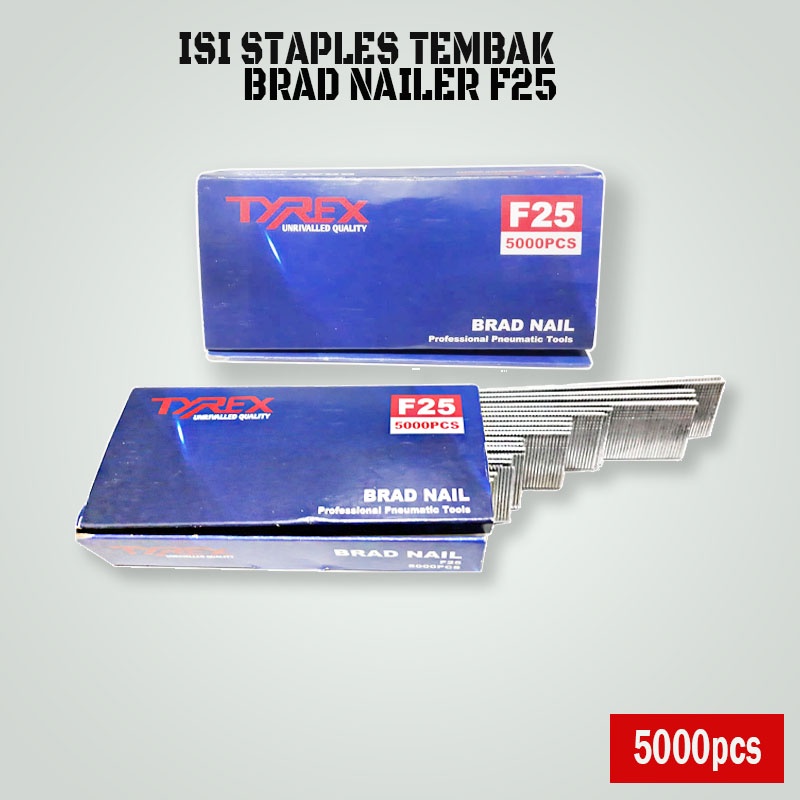 Jual ISI STAPLES LURUS - TEMBAKAN ANGIN - STAPLER GUN - TYREX F25 ...
