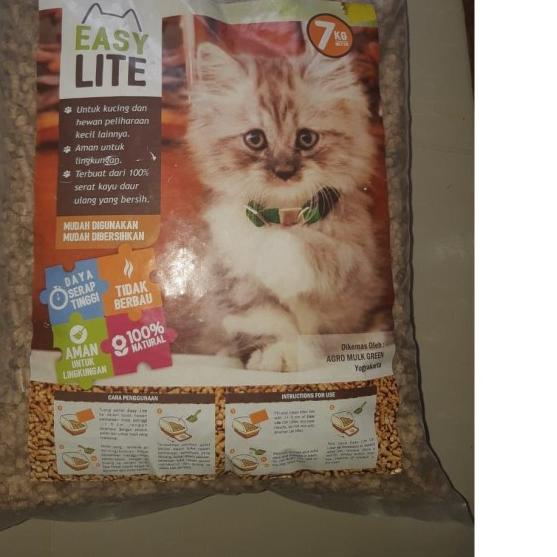 Jual Easy Lite Wood Pellet Cat Litter 7kg - Pelet Kayu Untuk Kucing ...