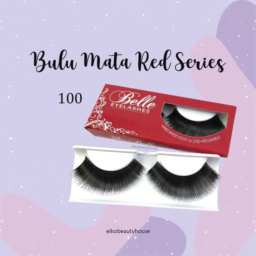 Jual 100 Bulu Mata Palsu Handmade False Lashes Fake Lash Belle Eyelashes | Shopee Indonesia