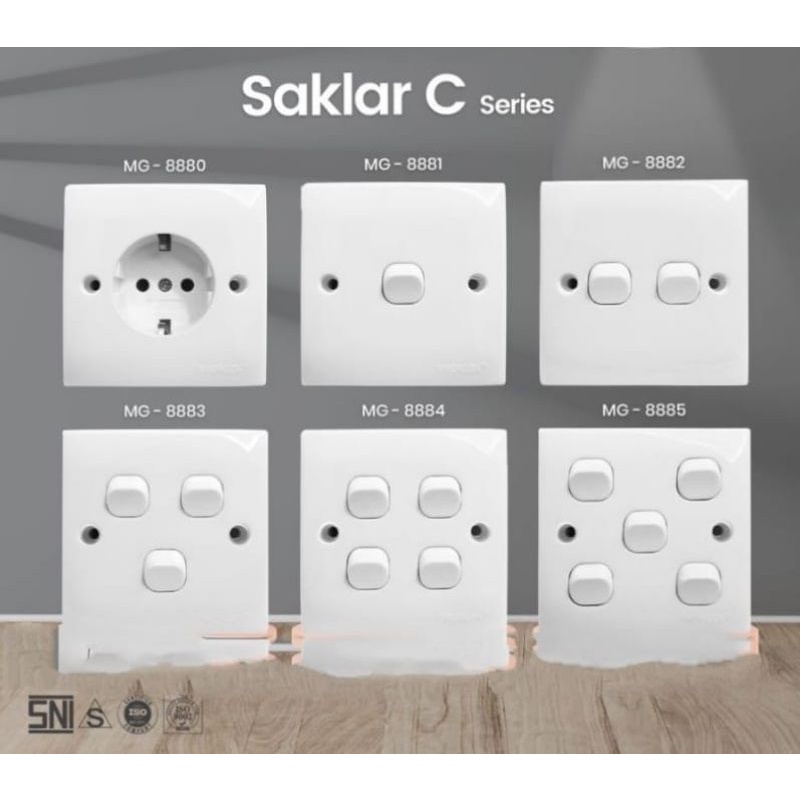 Jual SAKLAR ENGKEL SERI STOP TRIPLE & BOX MK PUTIH | Shopee Indonesia