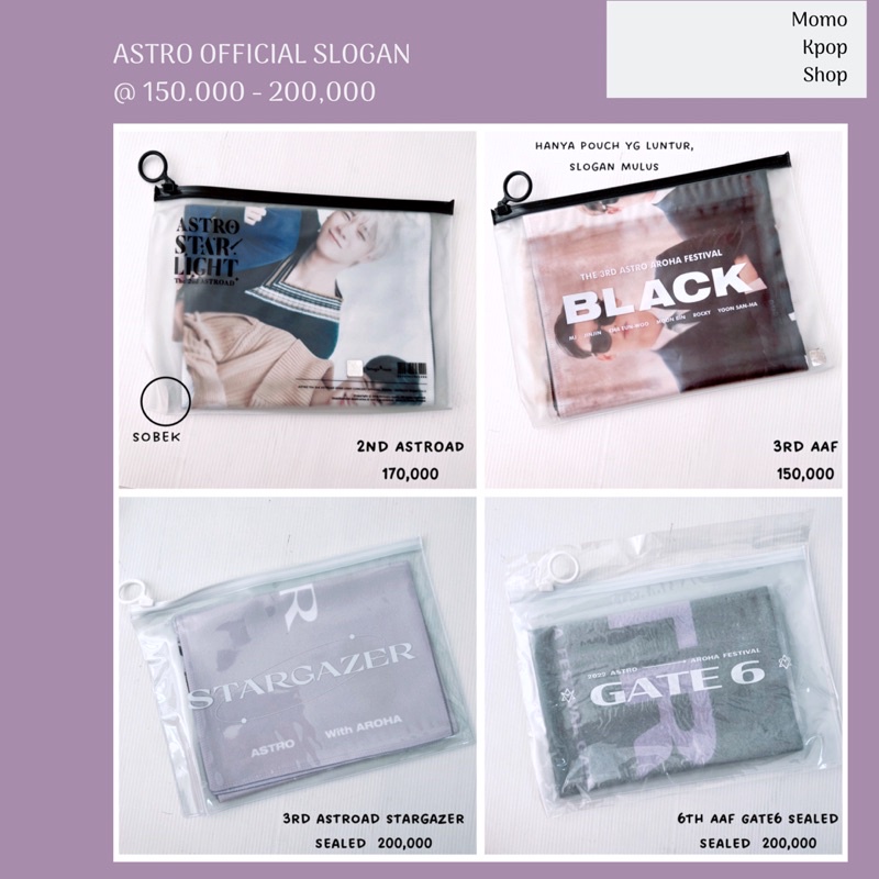 Jual ASTRO Official Astroad AAF Cheering Slogan | Shopee Indonesia
