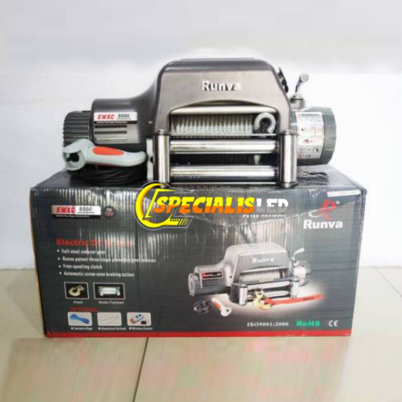 Jual WINCH RUNVA EWXC 9500 (4,5 Ton ) HIGH SPEED GEAR RATIO 130:1 ...