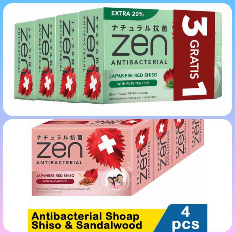 Jual Zen Sabun Batang isi 4 Pcs | Shopee Indonesia