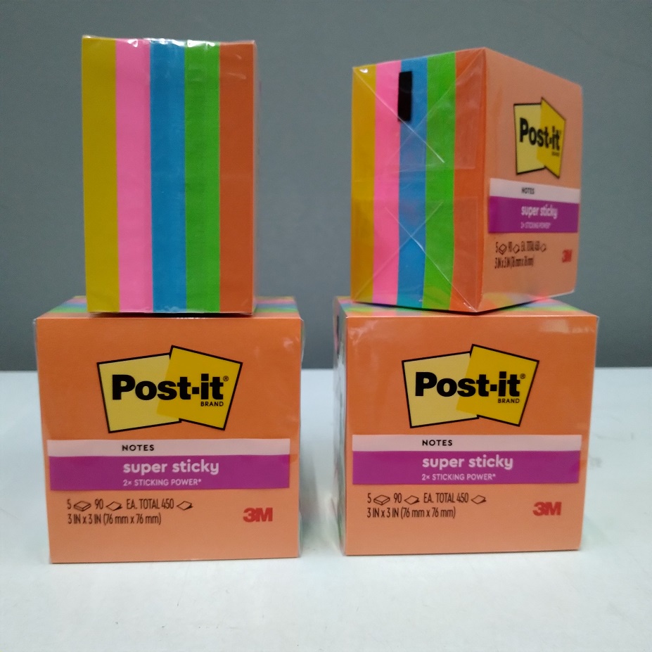 Jual 3M Post It Super Sticky Notes 654-5SSAU 3 inch x 3 inch | Shopee ...