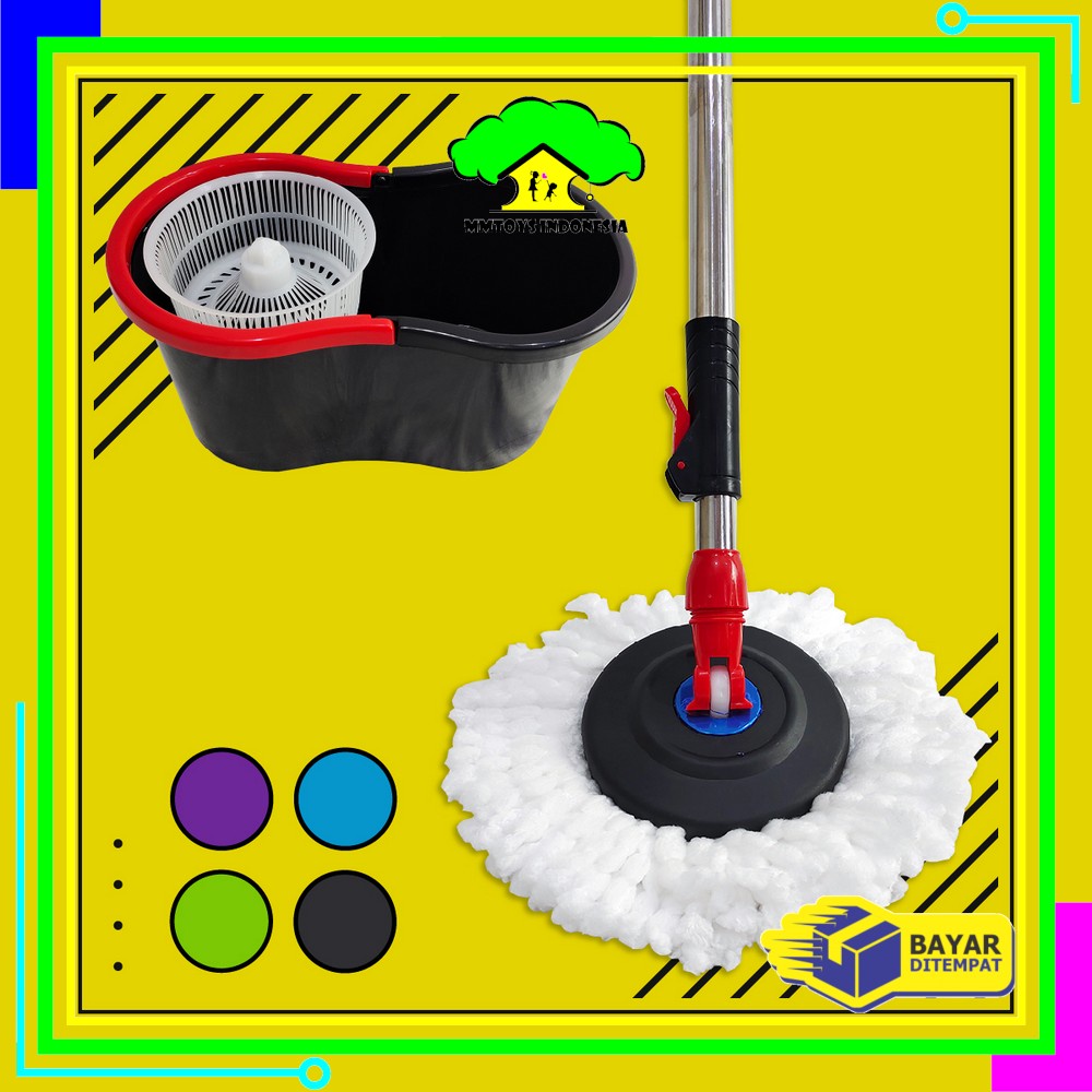 Jual MI-C526 Alat Pel Lantai Dengan Ember Serbaguna / Pel Lantai Ultra Putar Praktis / Kain Pel ...