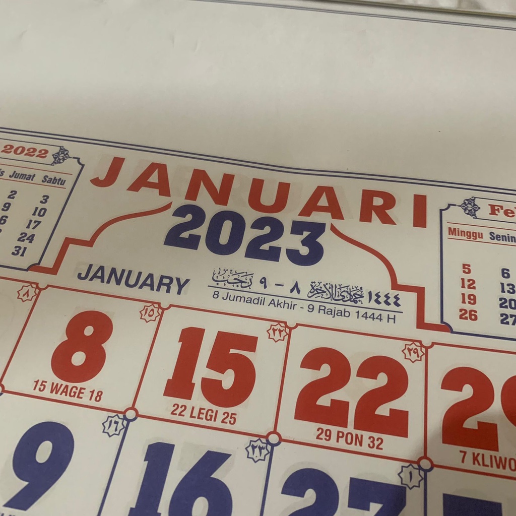 Jual KALENDER MASEHI 2023 KALENDER MASA DEPAN KALENDER HIDUP | Shopee ...