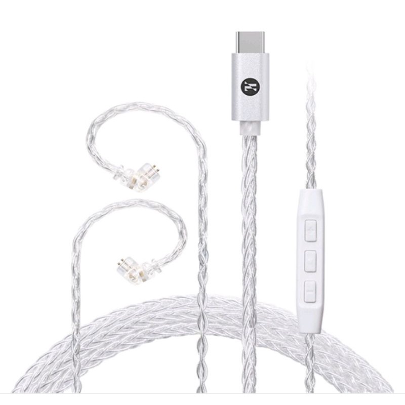 Jual Kabel Type C For Earphone Kabel KZ Silver 8 Cores 2Pin JCALLY TC30 ...