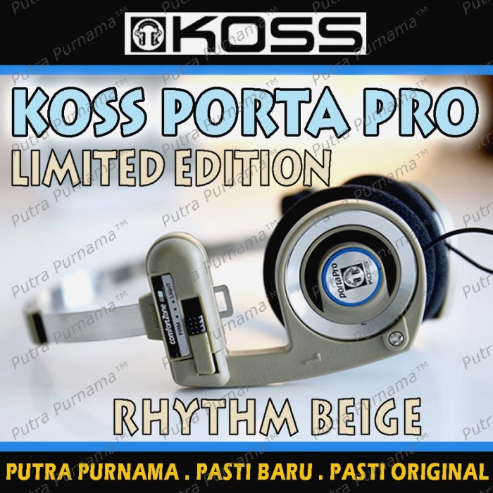 Jual Koss Porta Pro Limited Edition Rhythm Beige Baru Original | Shopee ...