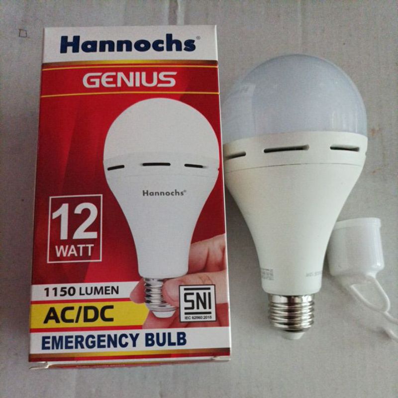 Jual Hannoch Genius 12 Watt Emergency bulb | Shopee Indonesia