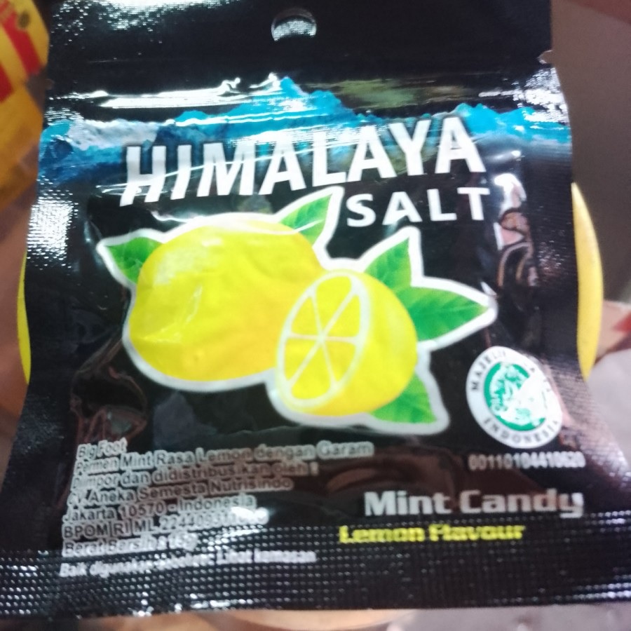 Jual Permen HIMALAYA Salt Mint Candy Rasa Lemon - 1 pcs (15 gram ...