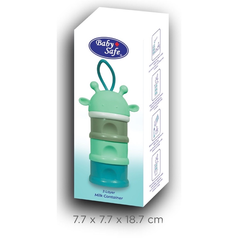 Jual BABYSAFE 3 LAYER MILK CONTAINER MC004 / TEMPAT SUSU FORMULA ...