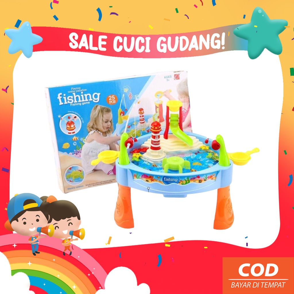 Jual Mainan pancingan FISHING PARADISE / fishing game/ mainan pancingan ...