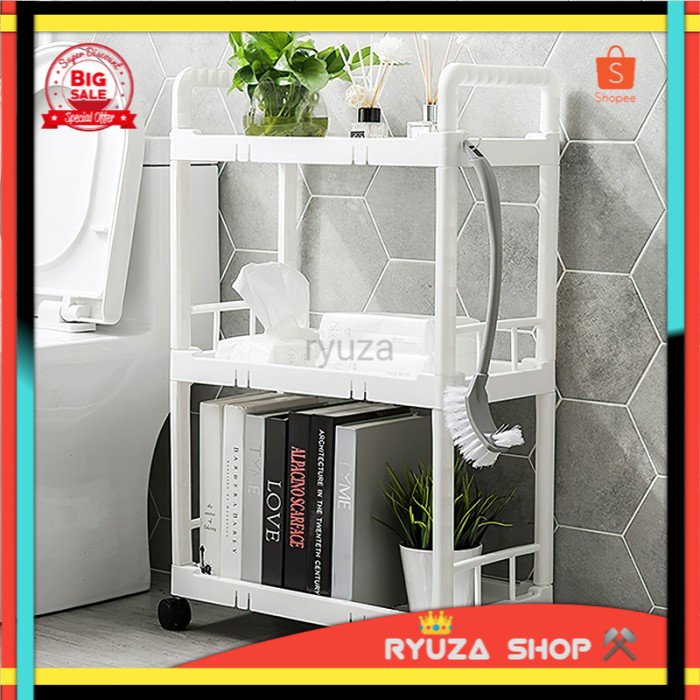 Jual Rak Troli Rak 3 Susun Rak Dapur Rak Kamar Mandi dengan Roda A936 ...
