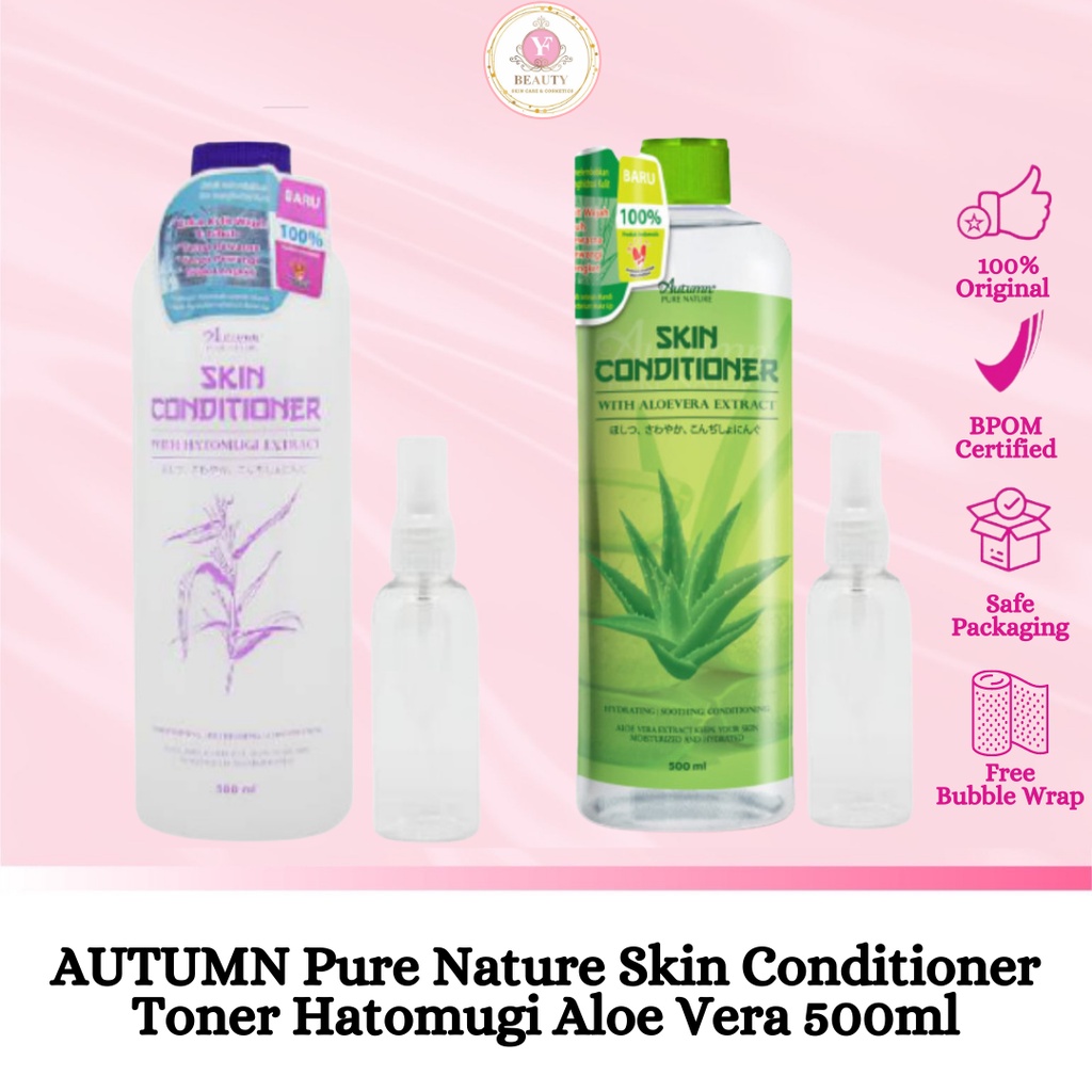 Jual YF BEAUTY AUTUMN Pure Nature Skin Conditioner Toner Hatomugi Aloe ...