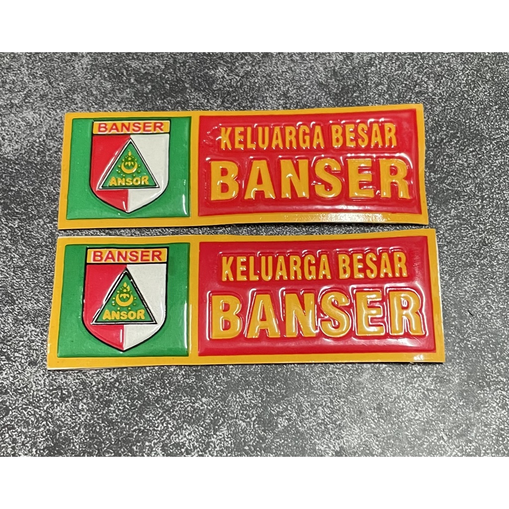 Jual Sticker Plat Banser (Merah) - Stiker Plat Banser - Stiker Motor ...