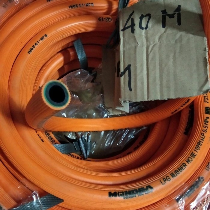 Jual SELANG GAS ELPIJI ORANGE ANTI TIKUS MERK MONDEA | Shopee Indonesia