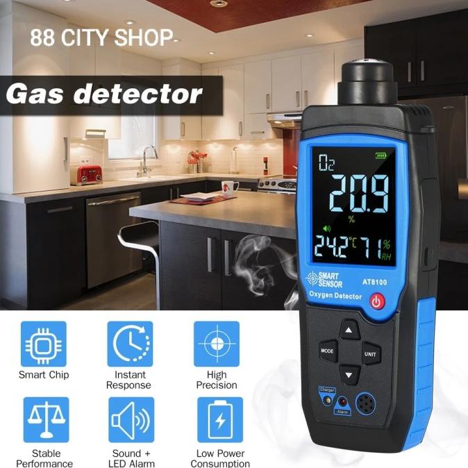 Jual Gas Detector Oxygen O2 Oxygen Detector Oxygen Meter Sensor O2 ...