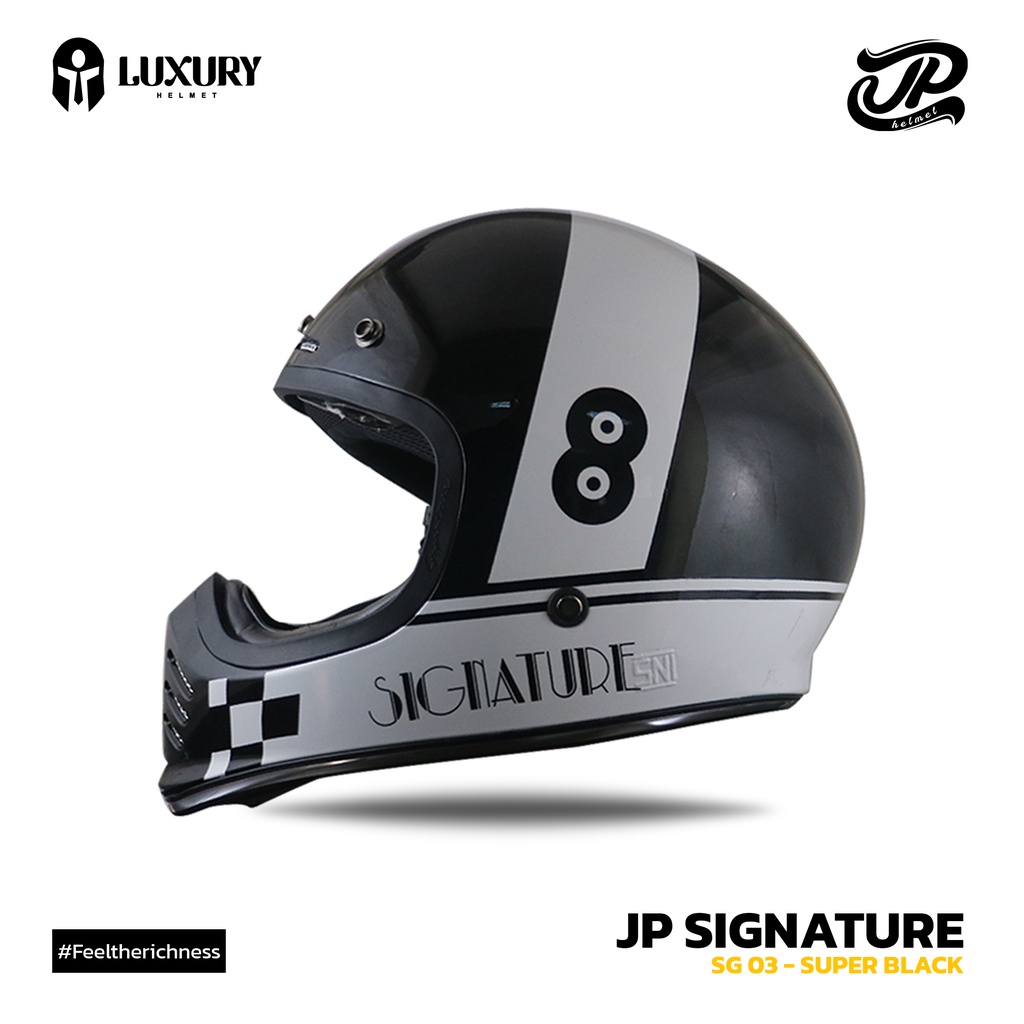 Jual Helm Cakil - Helm Jp Retro Signature - SG03 - Helm FullFace ...