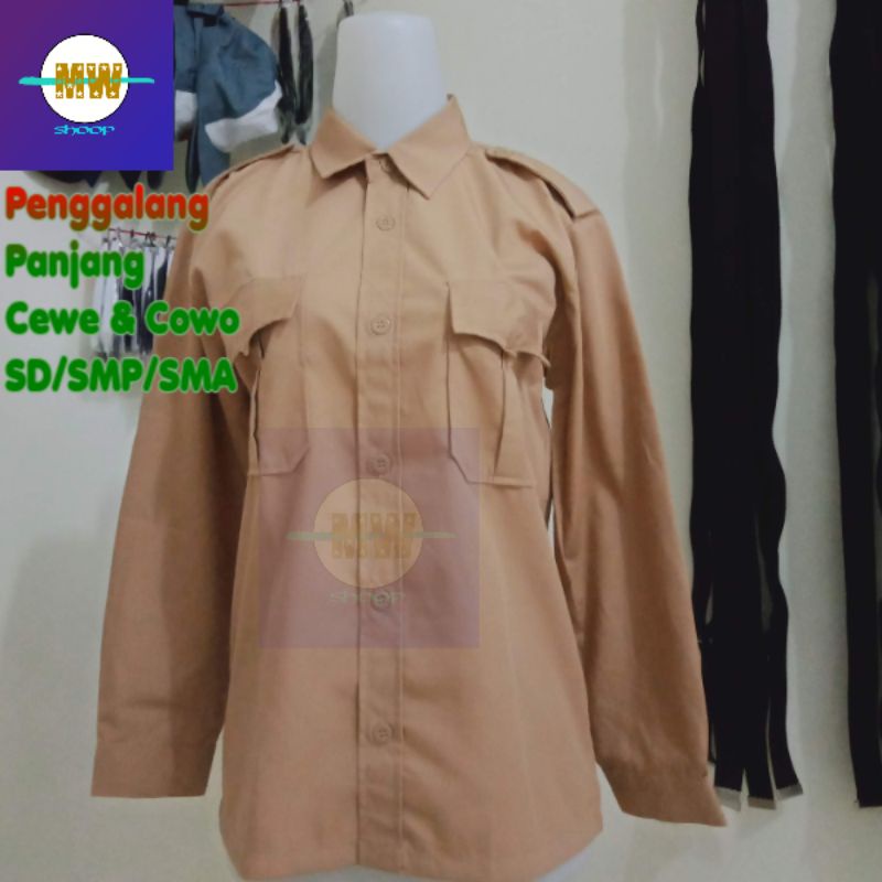 Jual Baju Pramuka Penggalang SD/SMP/SMA Lengan Panjang Seragam Sekolah | Shopee Indonesia