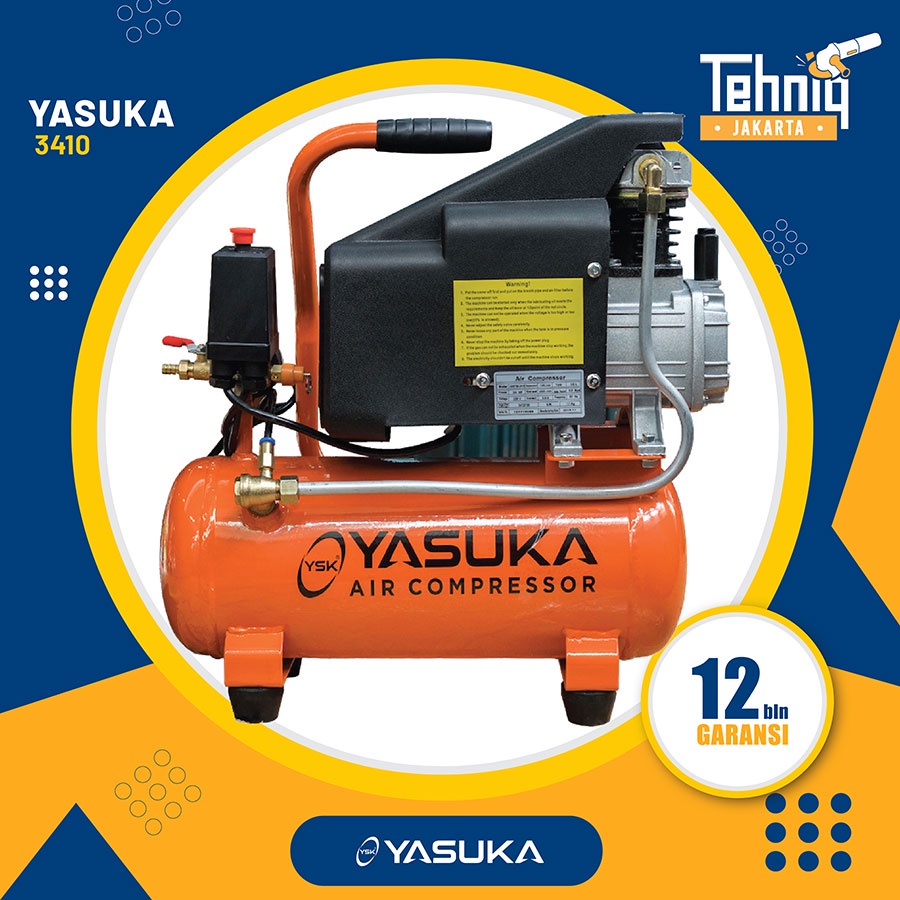 Jual Mesin Kompressor Listrik/Air Compressor Yasuka COMYSK-3410 3/4 HP ...