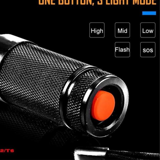 Jual Paket Senter LED Cree XM-L E97 T6 26650 18650 AAAx3 + Charger ...