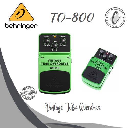 Jual Behringer TO800 Vintage Tube-Sound Overdrive Effect Pedal TO-800 ...