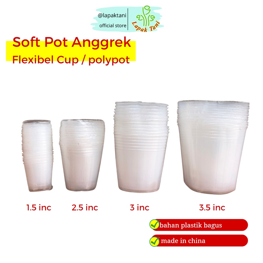 Jual Pot Anggrek / Soft pot anggrek / Fleksibel cup - polypot | Shopee ...