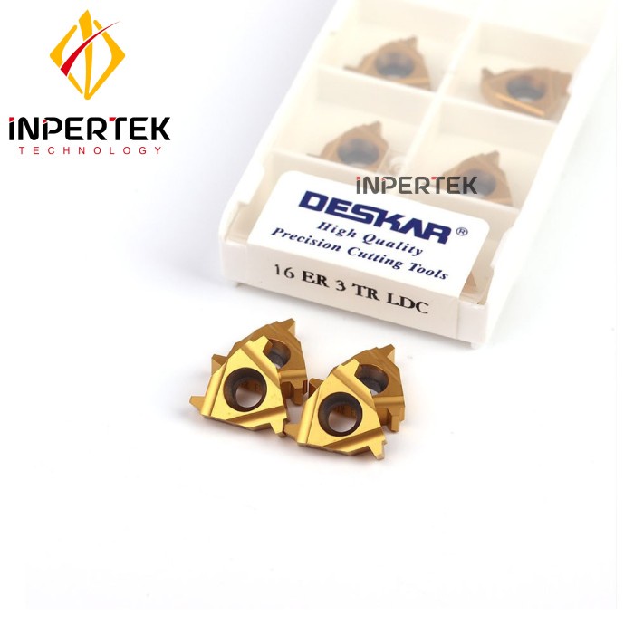 Jual Insert 16 ER 3 TR DESKAR Pahat Bubut 16ER 3 TR Ulir LUAR TRAPESIUM ...